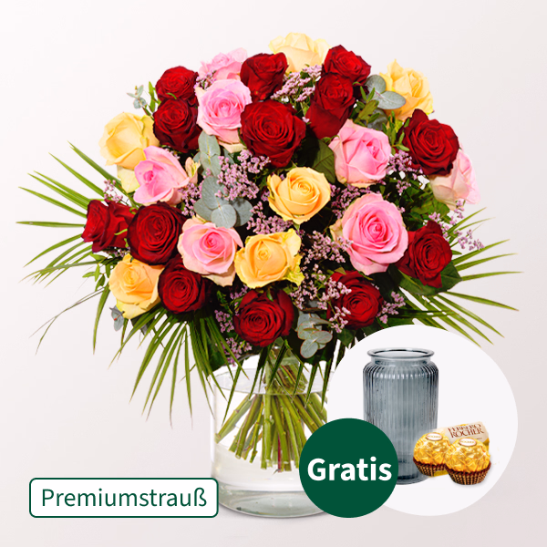 Blumen zu Weihnachten verschicken mit gratis Vase | FloraPrima.de