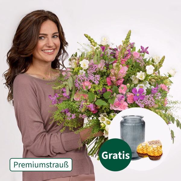 Blumen zu Weihnachten verschicken mit gratis Vase | FloraPrima.de
