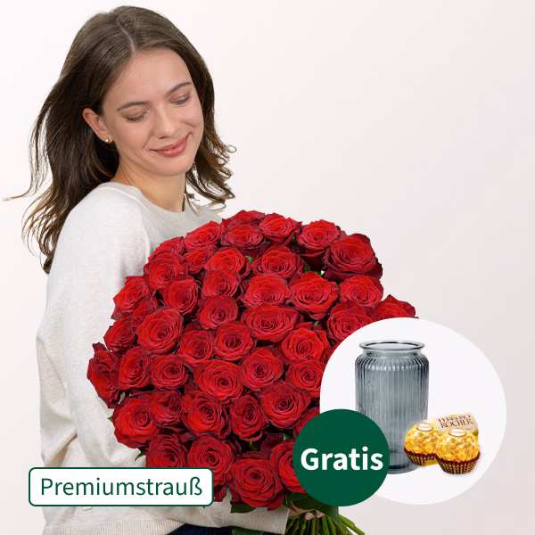 Blumen zu Weihnachten verschicken mit gratis Vase | FloraPrima.de